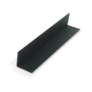 Outwater 1 in. D x 1 in. W x 36 in. L Black Styrene Plastic 90° Even ...
