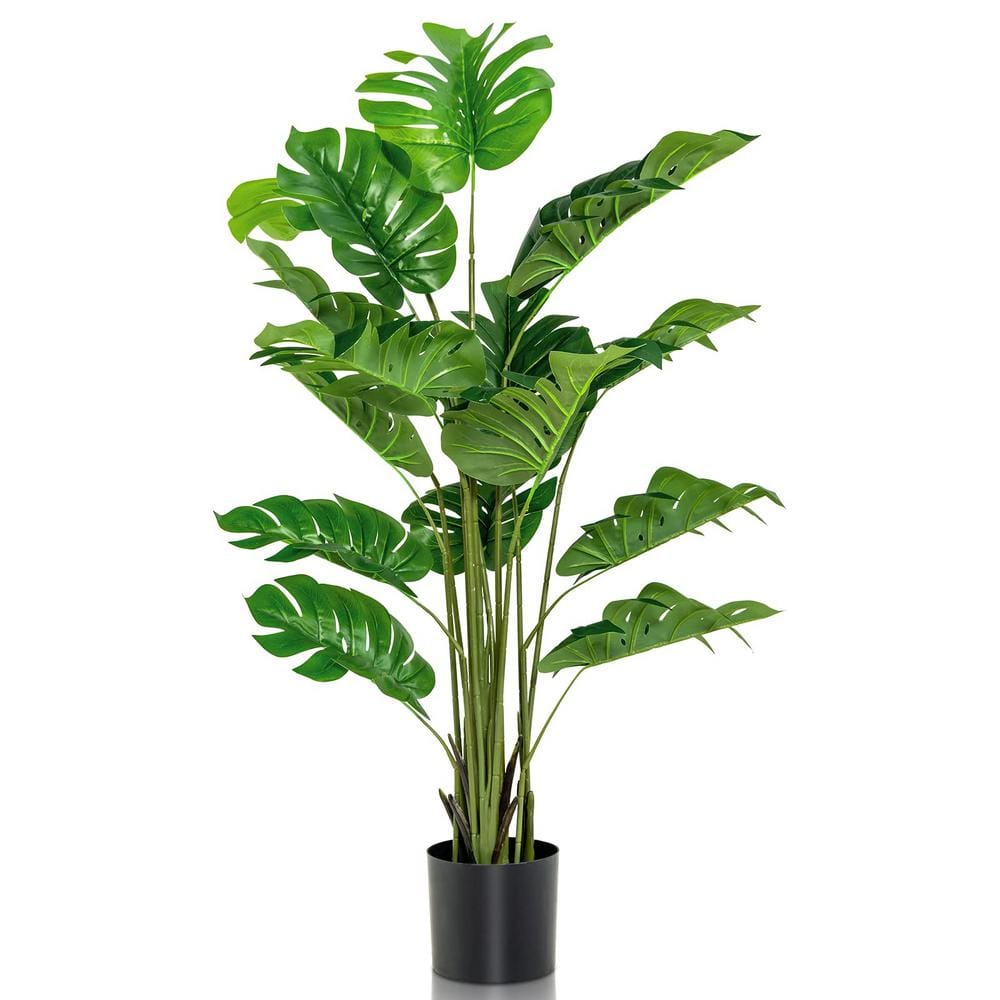 Mecale 5 ft. Artificial Tree Faux Monstera Deliciosa Plant for Home ...