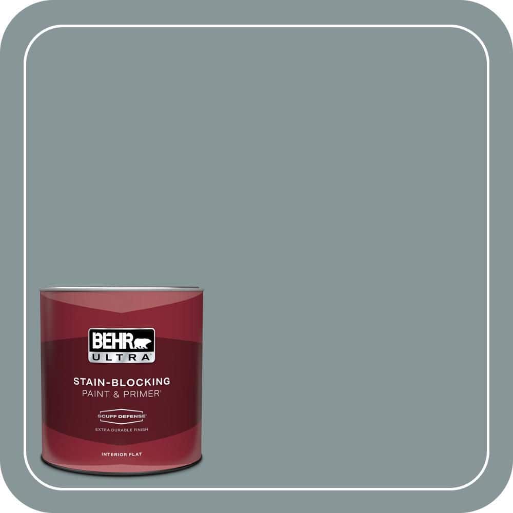 BEHR ULTRA 1 qt. #PPU12-15 Atmospheric Extra Durable Flat Interior ...