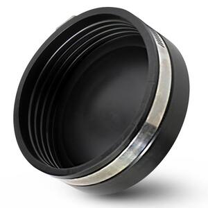 PLUMBFLEX 3 in. Pvc Flexible Pipe Cap with Stainless Steel Clamps ...