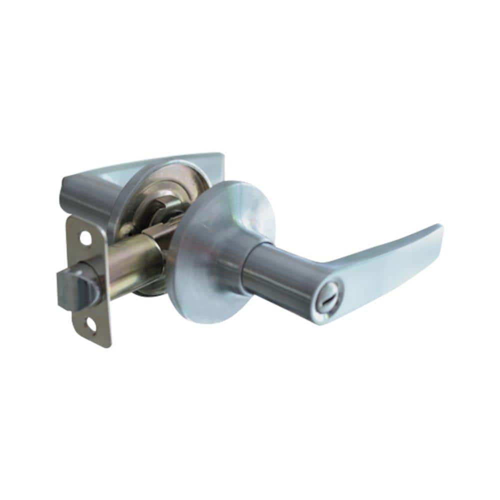 Premier Lock Satin Nickel Privacy Door Lever Lock Set LEVPR02 - The ...
