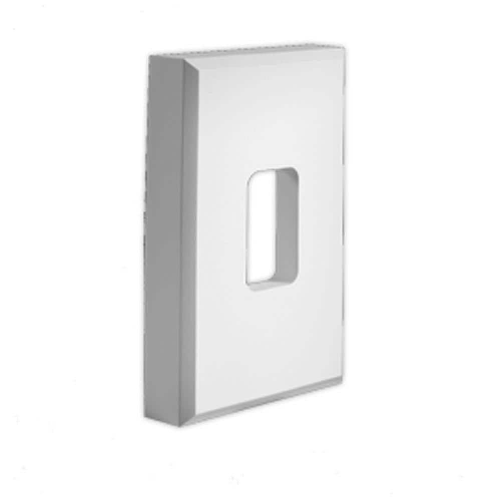 Fypon 8 in. x 12 in. x 2 in. Polyurethane Vertical Fixture Mount ...