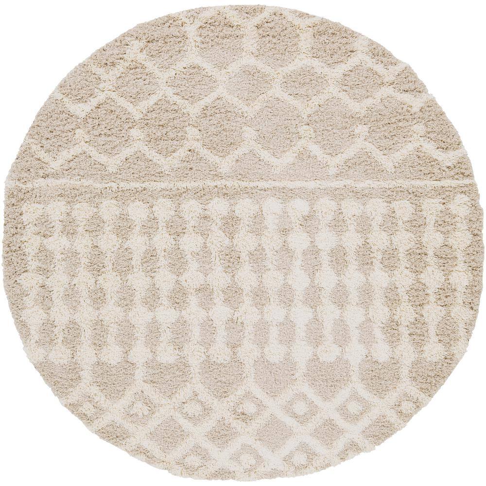 Livabliss Briar Beige 6 ft. 7 in. Round Area Rug S00161023707 - The ...