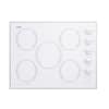 Summit Appliance 27 in. Radiant Electric Cooktop in White with 5 ...