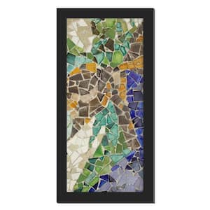 Grandeur 72 in. H x 36 in. W Modern Rectangle 4" Black Framed Floor ...