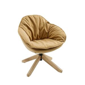 Art Leon APPOLO Modern Cute Pink Fabric Swivel Accent Side Chair with ...