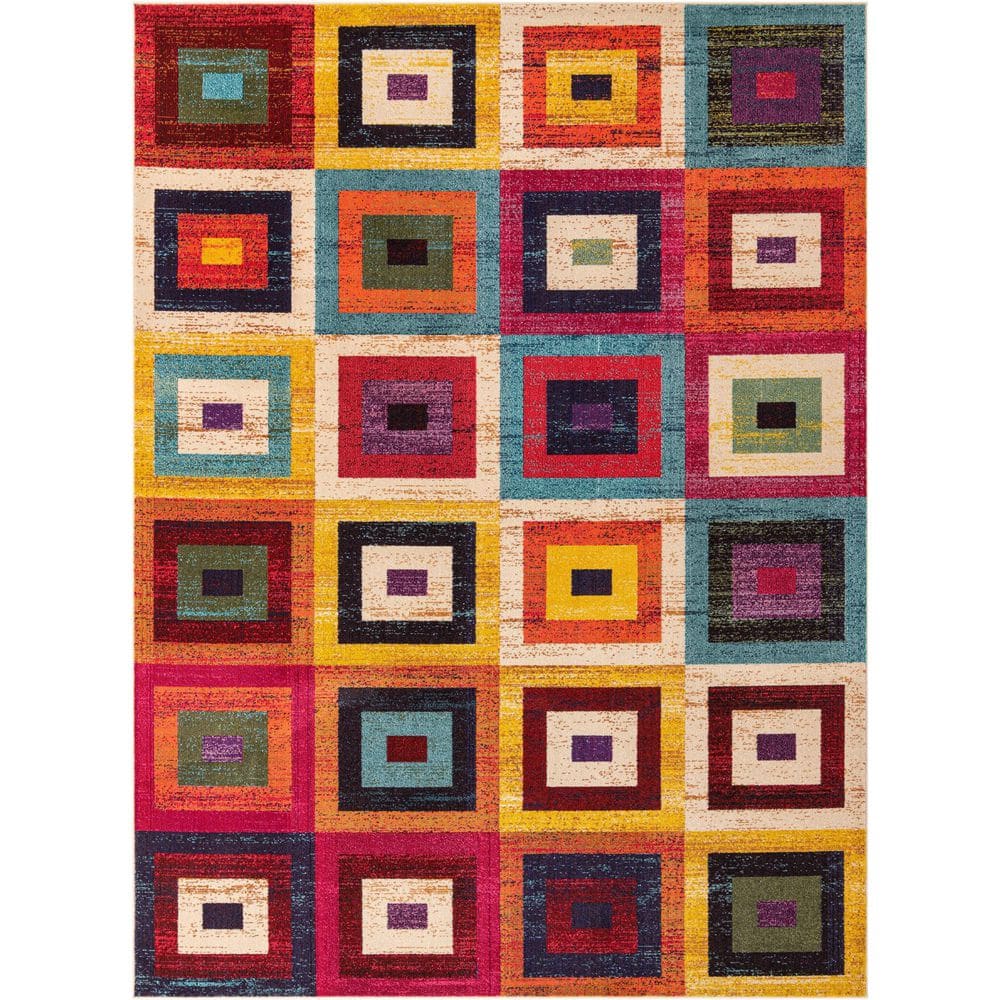 Unique Loom Estrella Demi Multi 9' 0 x 12' 0 Area Rug 3122593 - The ...