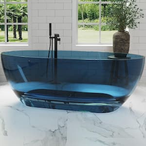 Xspracer Moray 64 in. x 29 in. Stone Resin Flatbottom Solid Surface ...