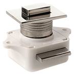 Sea-Dog Push Button Rim Latch - Square, Stainless/Plastic Housing ...