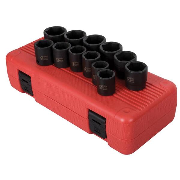 Sunex Tools 1/2 in. Drive Metric Impact Socket Set (12-Piece) SUN2692