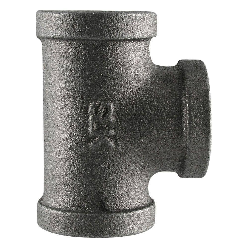 STZ 1-1/4 in. Black Iron Tee 310 T-114 - The Home Depot