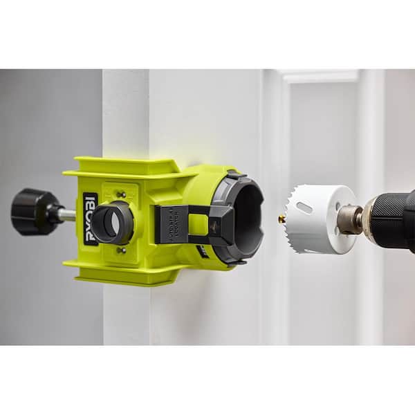 RYOBI Wood/Metal Door Lock Installation Kit with Bi-Metal Hole Saw ...