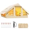 BOZTIY Inflatable Tent with Pump, Glamping Tents for 4-Person to 6 ...