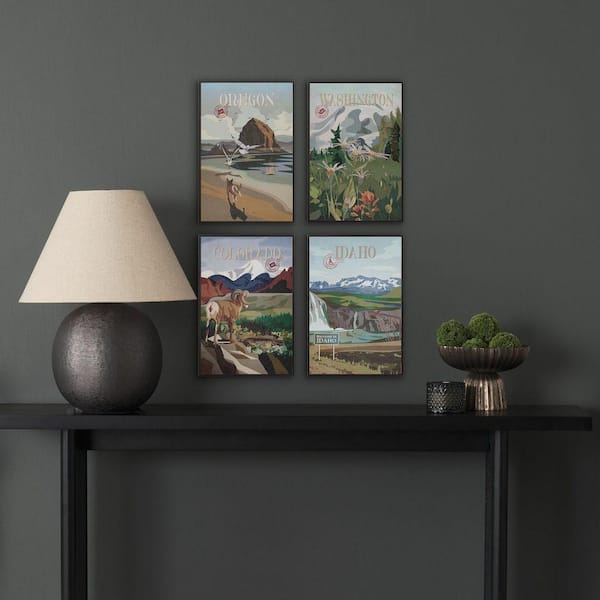 Mercana Washington Go Series 1 Black Framed Wall Art 15.5 in. x 10.5 in ...