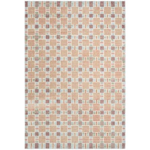 Nourison Nordic Rust 8 ft. x 10 ft. Geometric Contemporary Area Rug ...