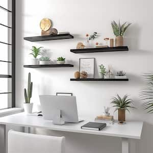 36 in. W x 6 in. D Wood Floating Shelves, Wall Shelves, Decorative Wall ...