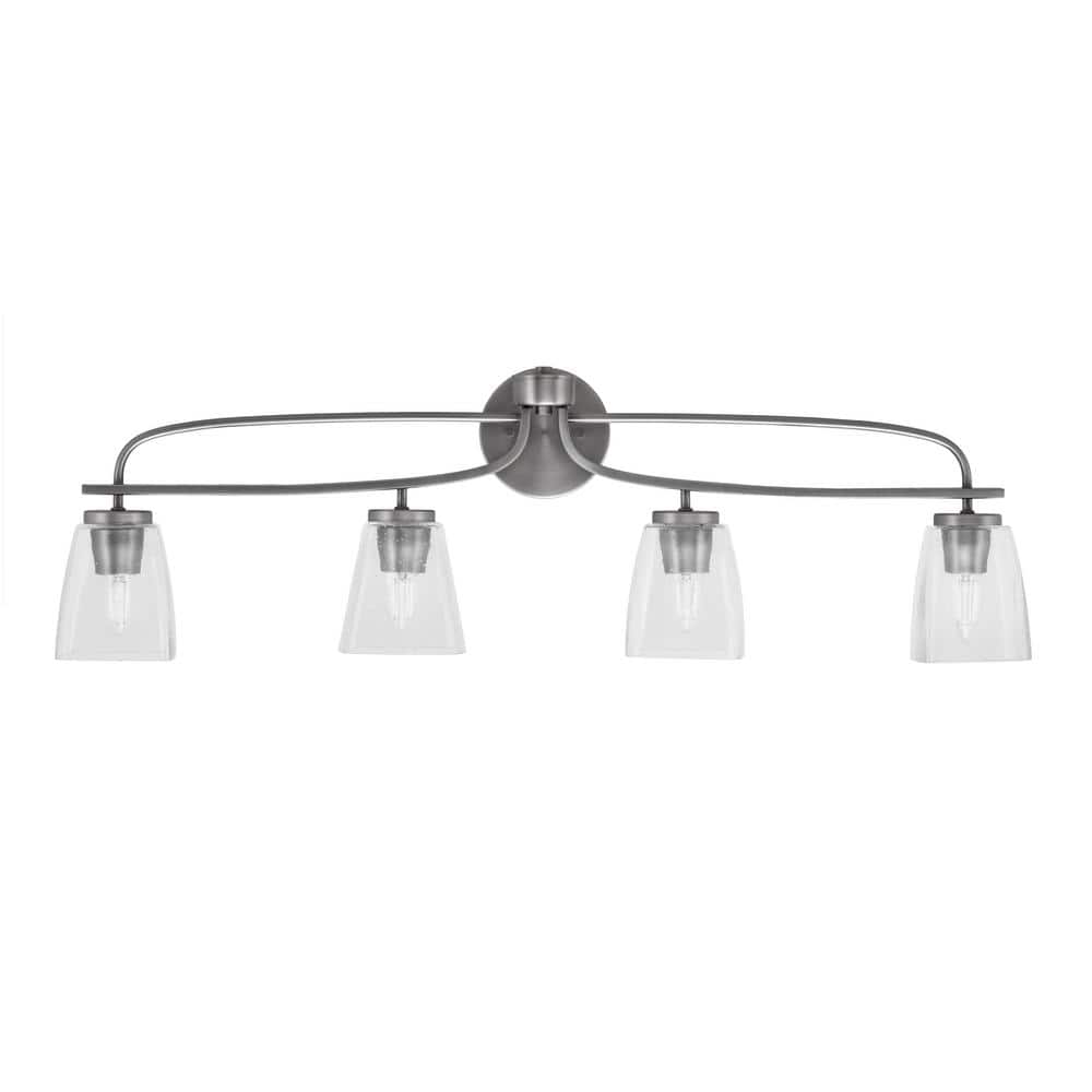 Olympia 36.5 in. 4-Light Graphite Vanity Light 3R914GP461 - The Home Depot