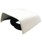 Snap On Clam Vent With Hose Adapter, White C-7 - The Home Depot