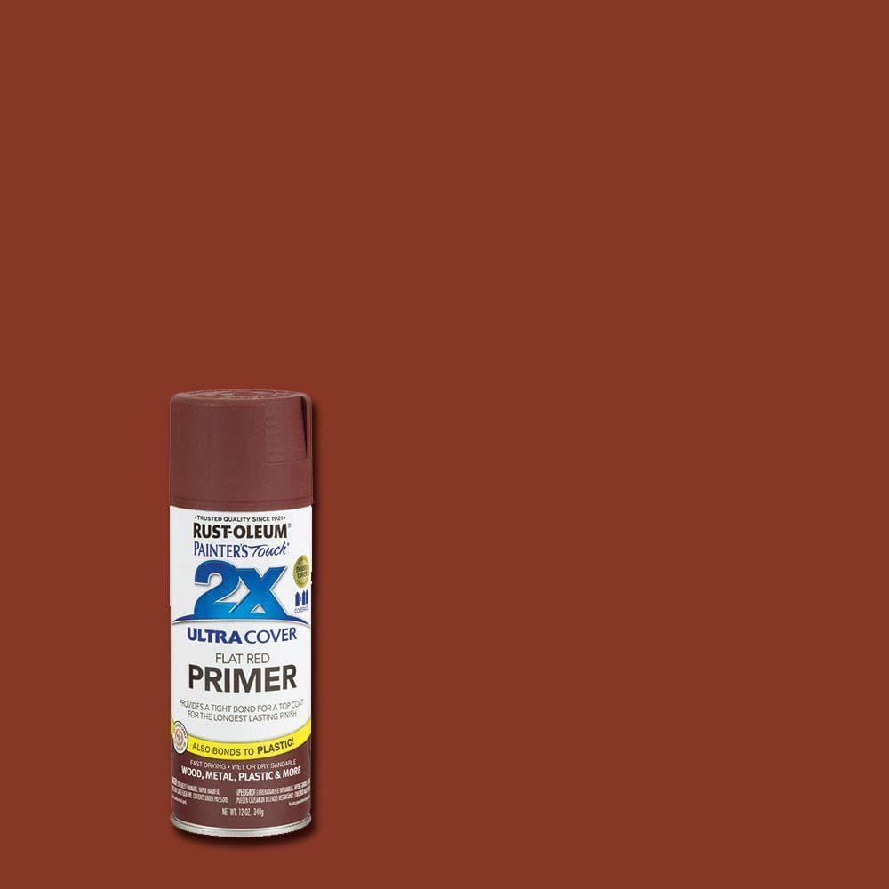 Rust-Oleum Painter's Touch 2X 12 oz. Flat Red Primer General Purpose ...