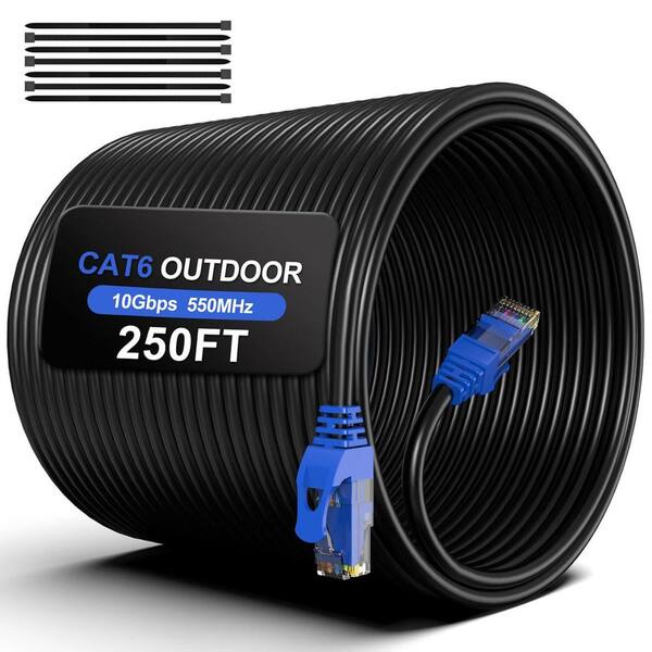 Lukyamzn 250 ft. 24AWG/4 Conductors Heavy Duty Direct Burial Outdoor ...
