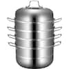 VEVOR 5-Tier Stainless Steel Steamer Dia-11 in. Multi-Layer Cookware ...