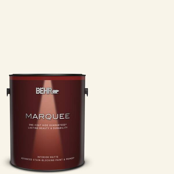 BEHR MARQUEE 1 gal. Designer Collection #DC-005 Natural White Matte ... BEHR MARQUEE 1 gal. Designer Collection #DC-005 Natural White Matte ...