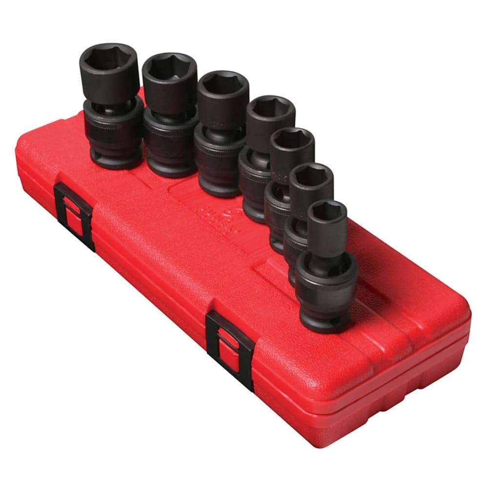 SUNEX TOOLS 1/2 in. Drive Impact Socket Set (7-Piece) SUN2655 - The ...