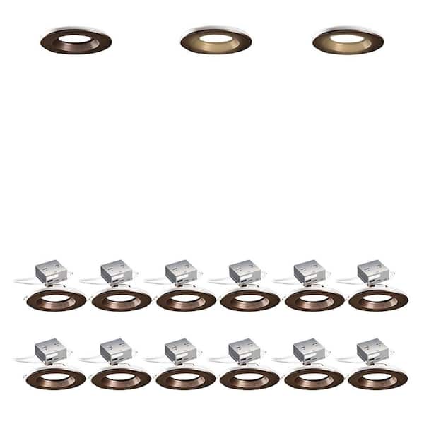 6 in. LED Recessed Light with Night Light, CRI90 3000K/4000K/5000K ...