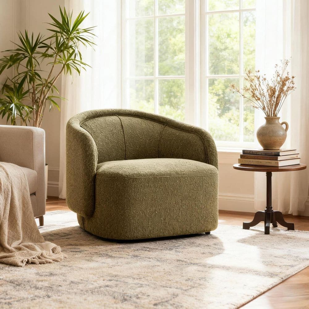 CHRISTOPHER KNIGHT HOME Amanda Modern Green 34.06 in. Polyester ...