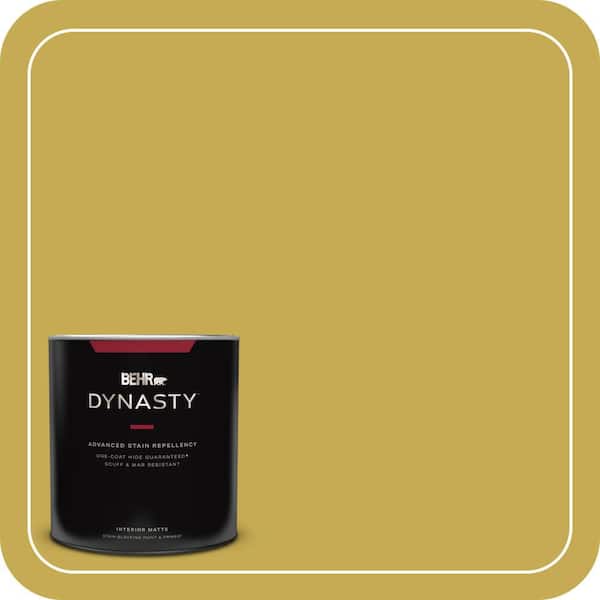BEHR DYNASTY 1 qt. #380D-6 Leapfrog Matte Interior Stain-Blocking Paint ...