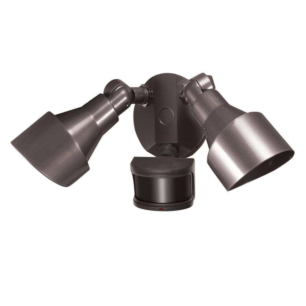 Defiant 110 Degree Bronze Motion Sensing Outdoor Security Light SL-5596 ...