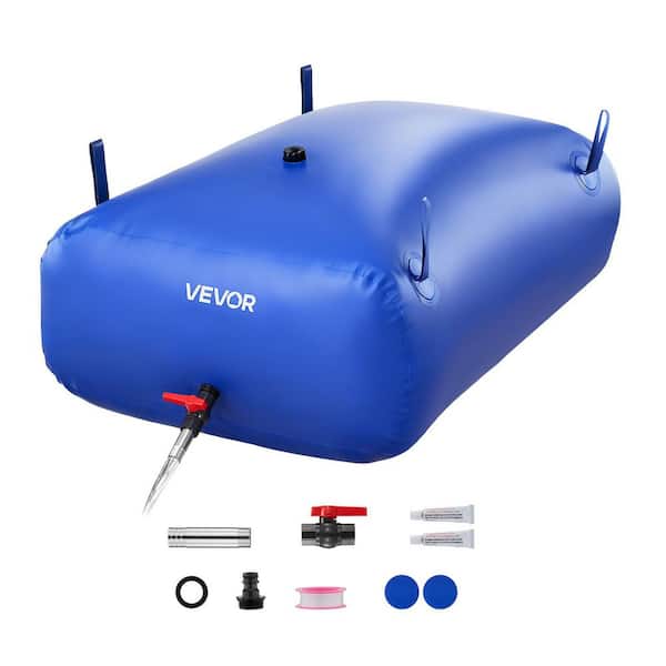 VEVOR Water Storage Bladder, Camping Tank Containers, 87.2 Gal., Wear ...