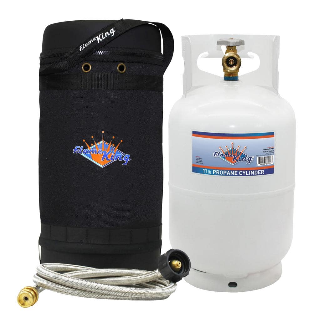 Flame King Gas Hauler Kit Insulated Protective Carry Case, 10 lb ...