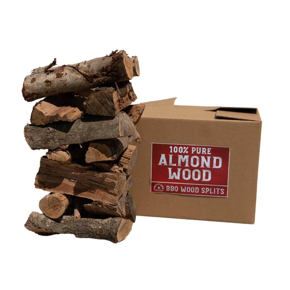 KNOTTY WOOD BARBECUE COMPANY 50lbs. Box Knotty Wood 10 in. Almond Wood ...