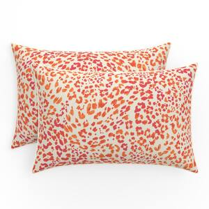 Pillow Perfect Abstract 18.5 in W x 5 in H Outdoor Lumbar Throw Pillows ...