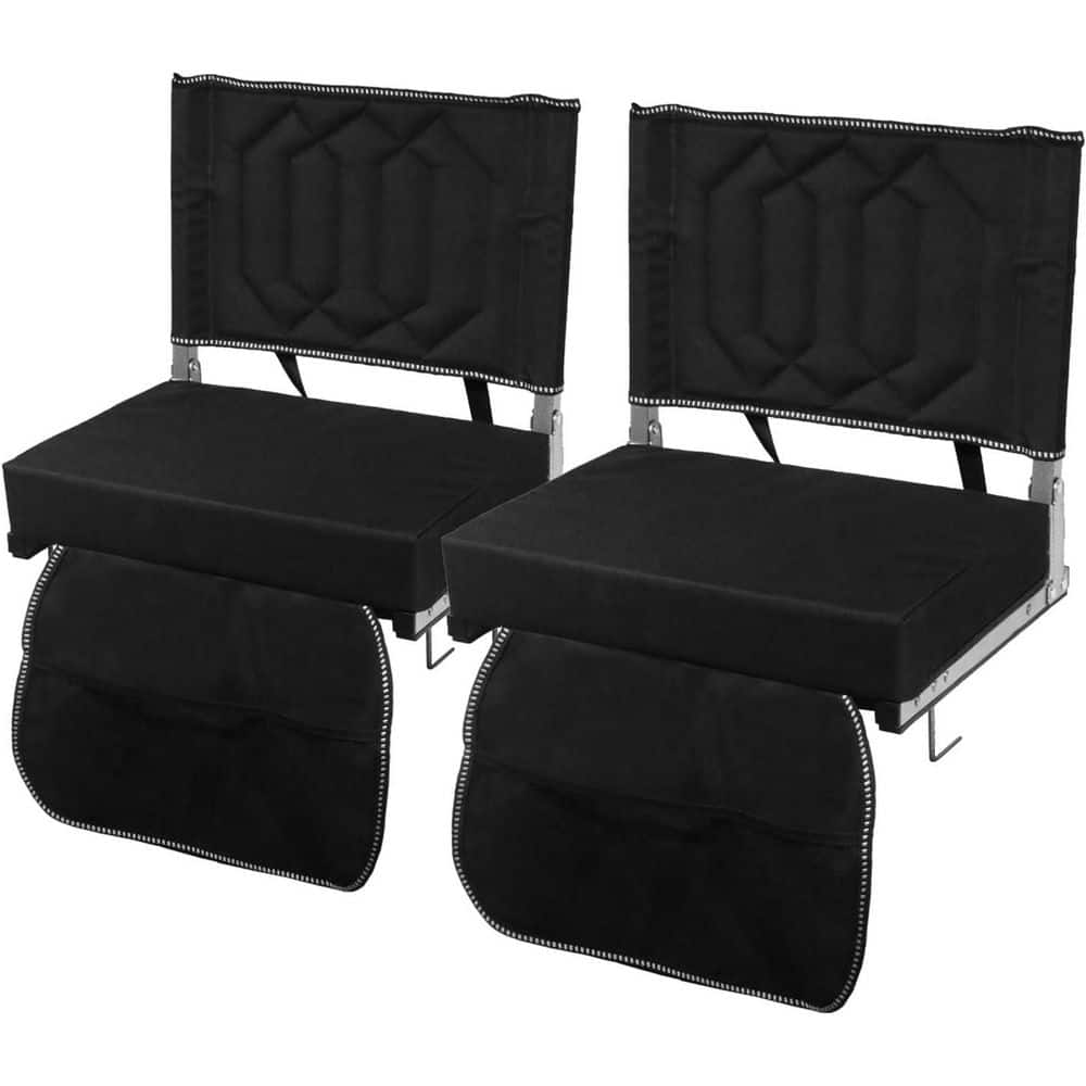 Bleacher Seats with Backs and Cushion, Portable Folding Comfort Chair ...