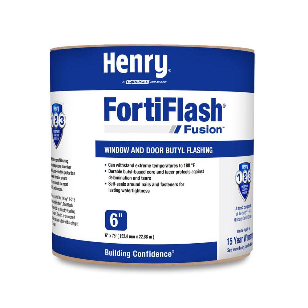 Henry 6" X 75' FortiFlash Fusion Flashing Membrane HE222FFF968 - The ...