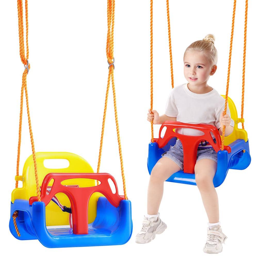 VEVOR 3-in-1 Toddler Swing Set Seat, 200 lbs. Weight Capacity Baby ...