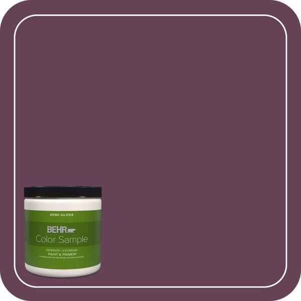 BEHR PREMIUM PLUS 8 oz. #S-G-690 Delicious Berry Semi-Gloss Interior ...