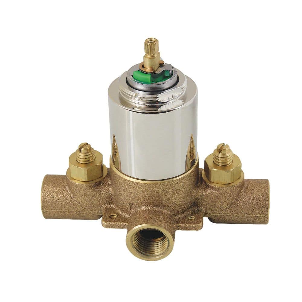 Kingston Brass Pressure Balanced Rough-In Tub and Shower Valve with ...