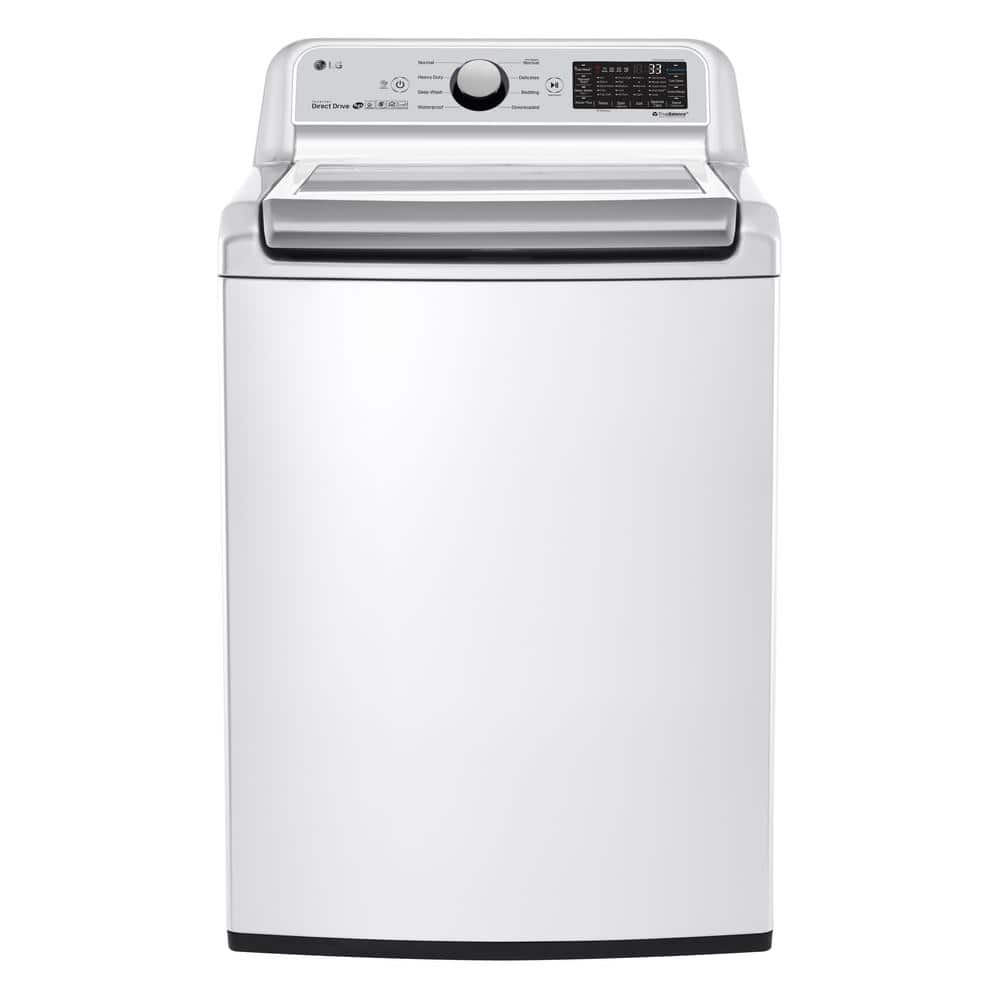 LG 5.0 Cu. Ft. SMART Top Load Washer in White with TurboWash3D ...