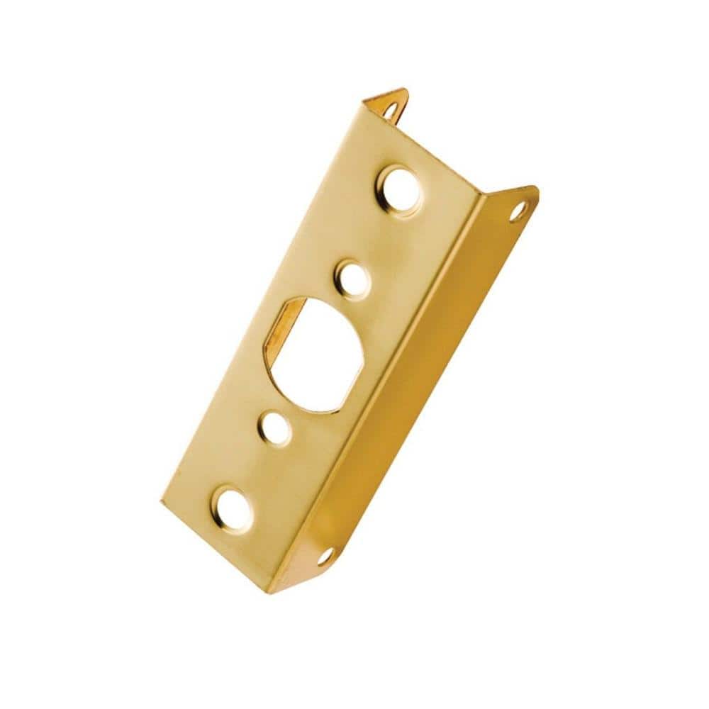 First Watch Security 1-3/4 in. Solid Brass Door Edge Guard 2020-PB ...