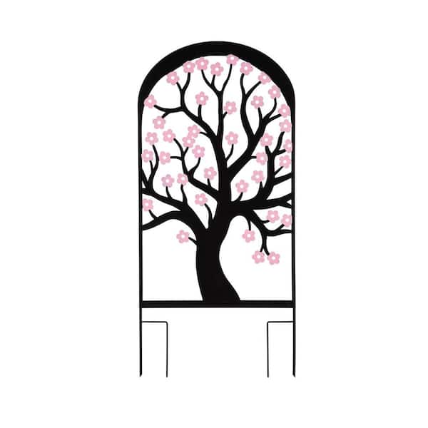 Evergreen Cherry Tree 48 in. Laser Cut Metal Trellis 47M3648 - The Home ...
