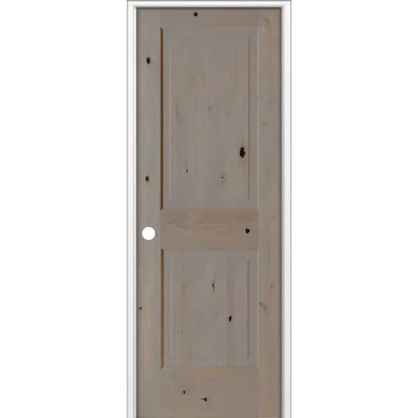 Reviews for Krosswood Doors 28 in. x 80 in Rustic Knotty Alder 2 Panel ...