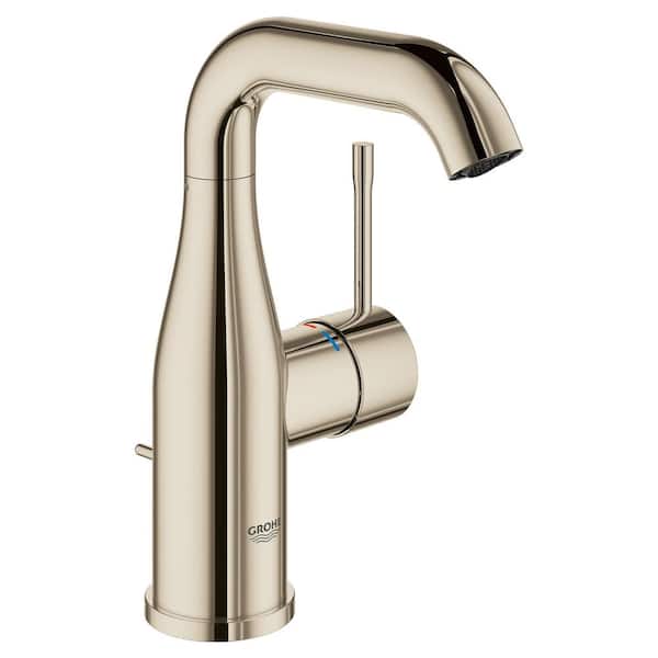 GROHE Essence M-Size Single Hole Single-Handle Bathroom Faucet with ...