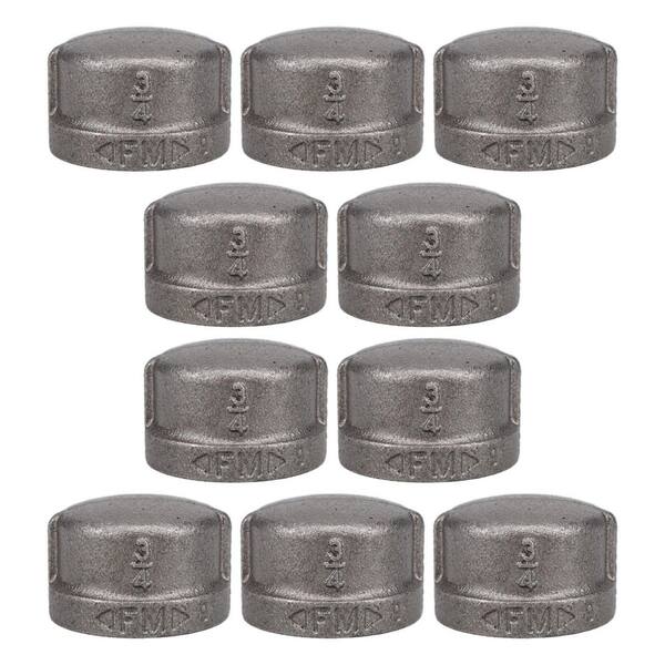 STZ 3/4 in. FIP Black Iron Cap (10-Pack) 310CA-34PK10 - The Home Depot