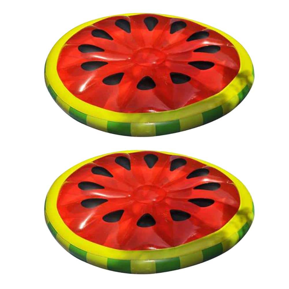 Swimline Red Circle Vinyl Inflatable Watermelon Slice Pool Lake Ocean ... Swimline Red Circle Vinyl Inflatable Watermelon Slice Pool Lake Ocean ...