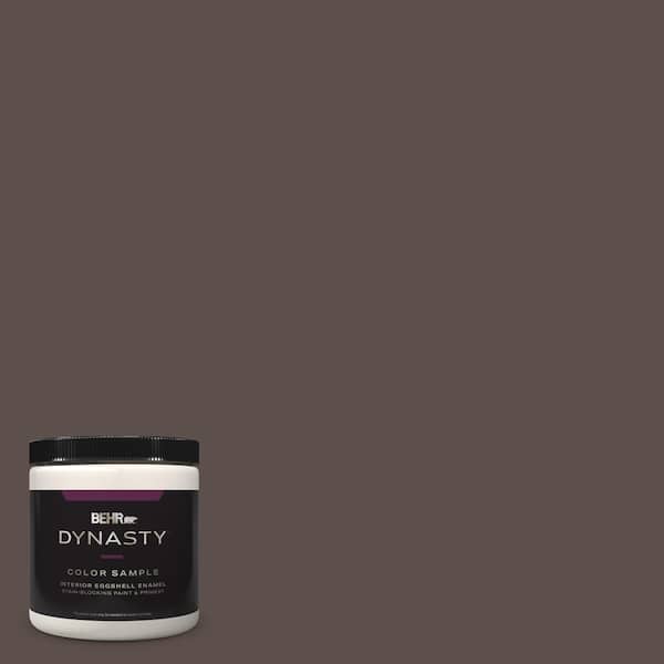 BEHR DYNASTY 8 oz. #HDC-AC-07 Oak Creek One-Coat Hide Eggshell Enamel ...