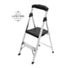 Gorilla Ladders 2-Step Aluminum Step Stool Ladder with 225 lbs. Type II ...