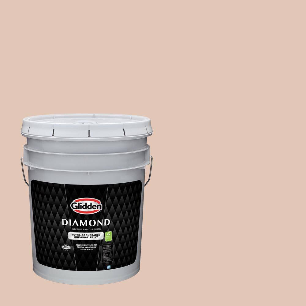 Glidden Diamond 5 gal. PPG1071-3 Champagne Wishes Ultra-Flat Interior ...